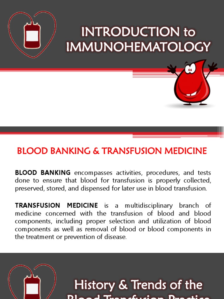 Introduction To BB | PDF | Dominance (Genetics) | Blood Transfusion