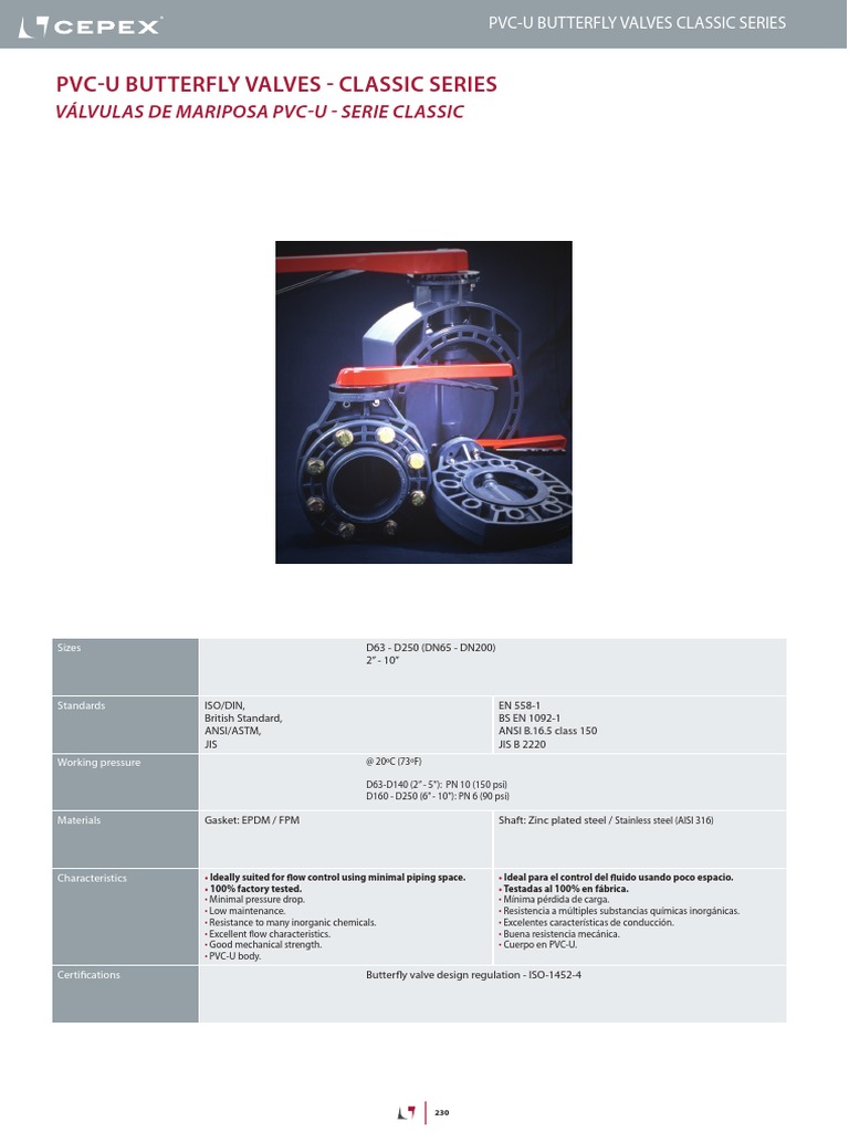 3 Cepex Butterfly Valves Classic | PDF | Ingeniería mecánica | Mecanica ...
