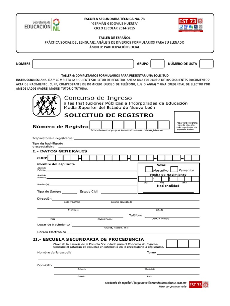 B2 Taller 4. Completamos Formularios (Tarea 5) | PDF