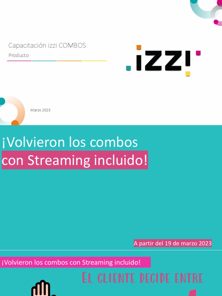 Capacitación Izzi COMBOS: Producto | PDF | Netflix | Streaming Media