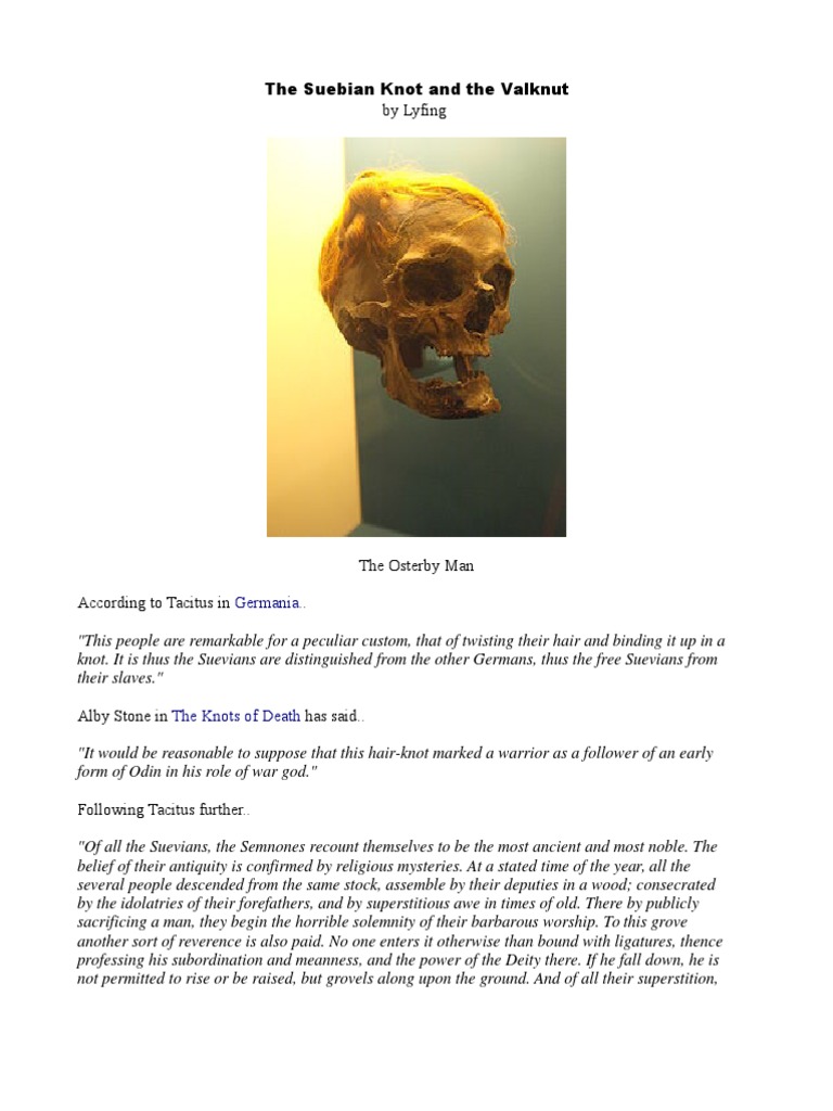 The Suebian Knot and The Valknut | PDF | Odin | Mythology