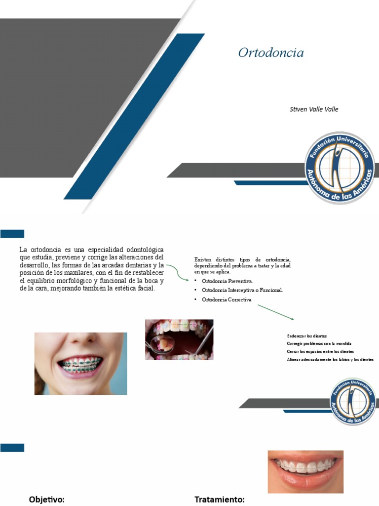 Stiven. Diapositivas | PDF | Ortodoncia | Ramas de Odontología