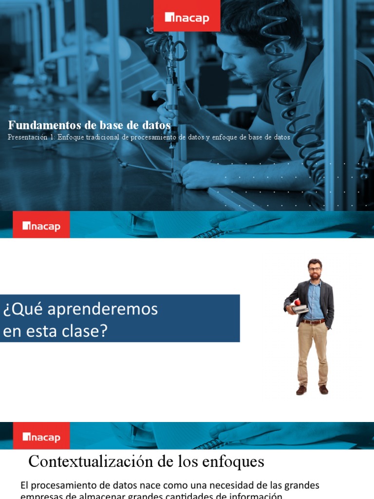 Fundamentos de Base de Datos: Presentación 1: Enfoque Tradicional de ...