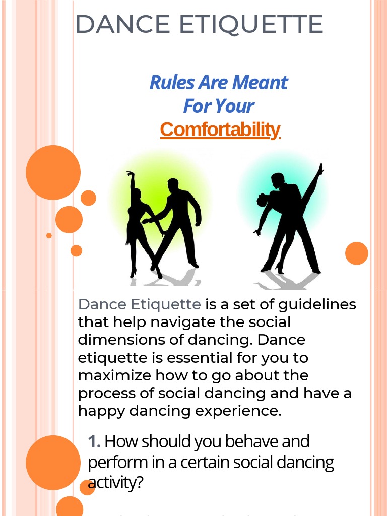 Dance Etiquette | PDF | Clothing | Fashion