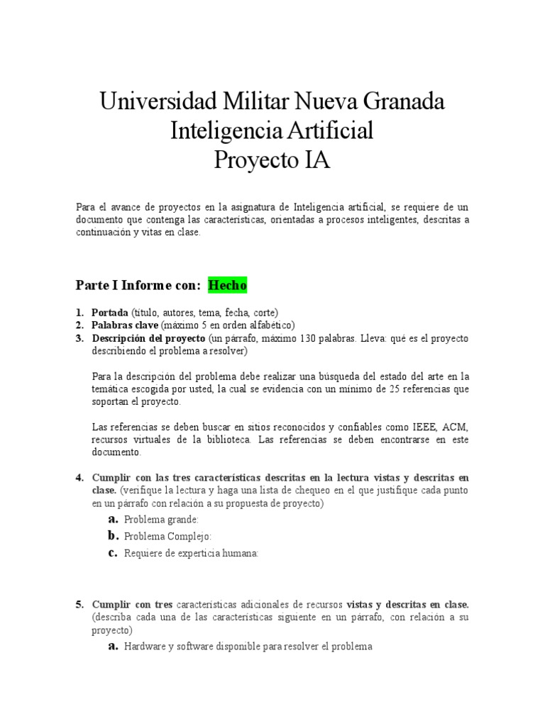Proyecto IA Segunda Entrega | PDF | Método científico | Inteligencia artificial