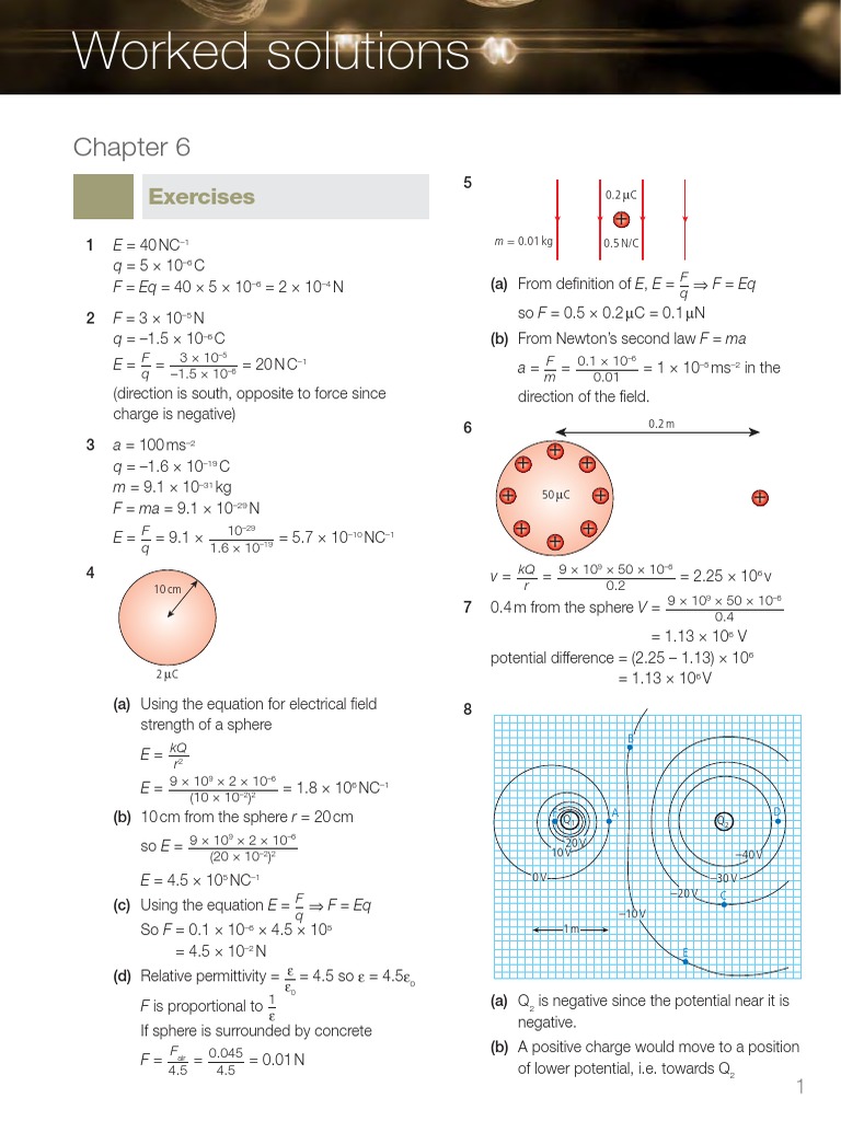 Worked Solutions: Exercises | PDF | Electrical Resistance And Conductance | Resistor
