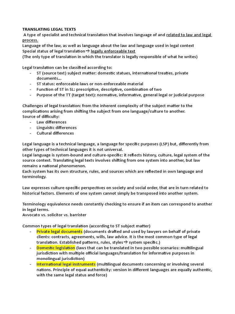 Translating Legal Texts | PDF | Translations | Leasehold Estate