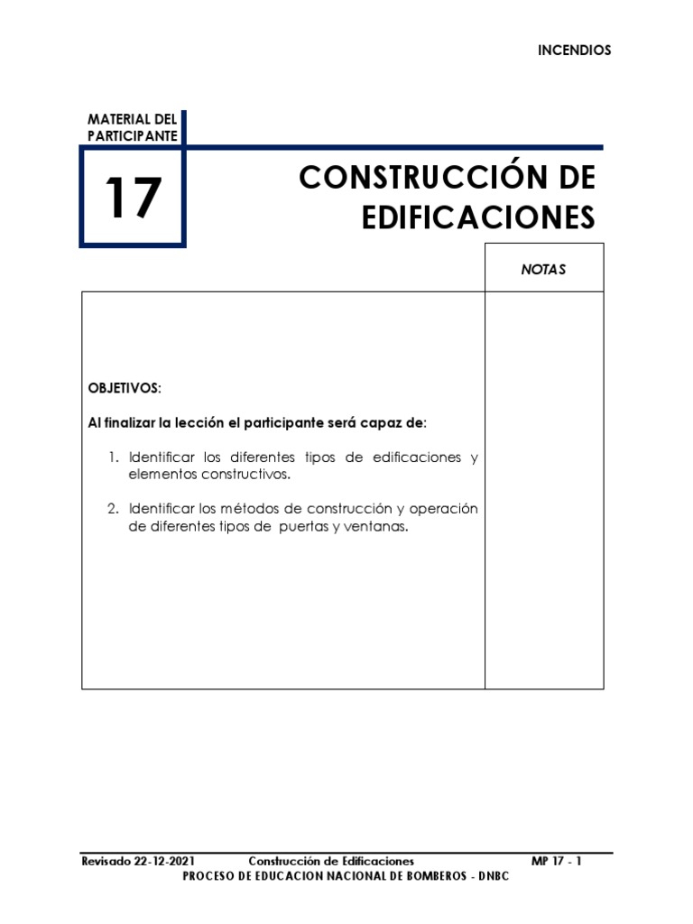 MP 17-CONSTRUCCIÓN DE EDIFICACIONES - Compressed | PDF | Sótano | Ventana