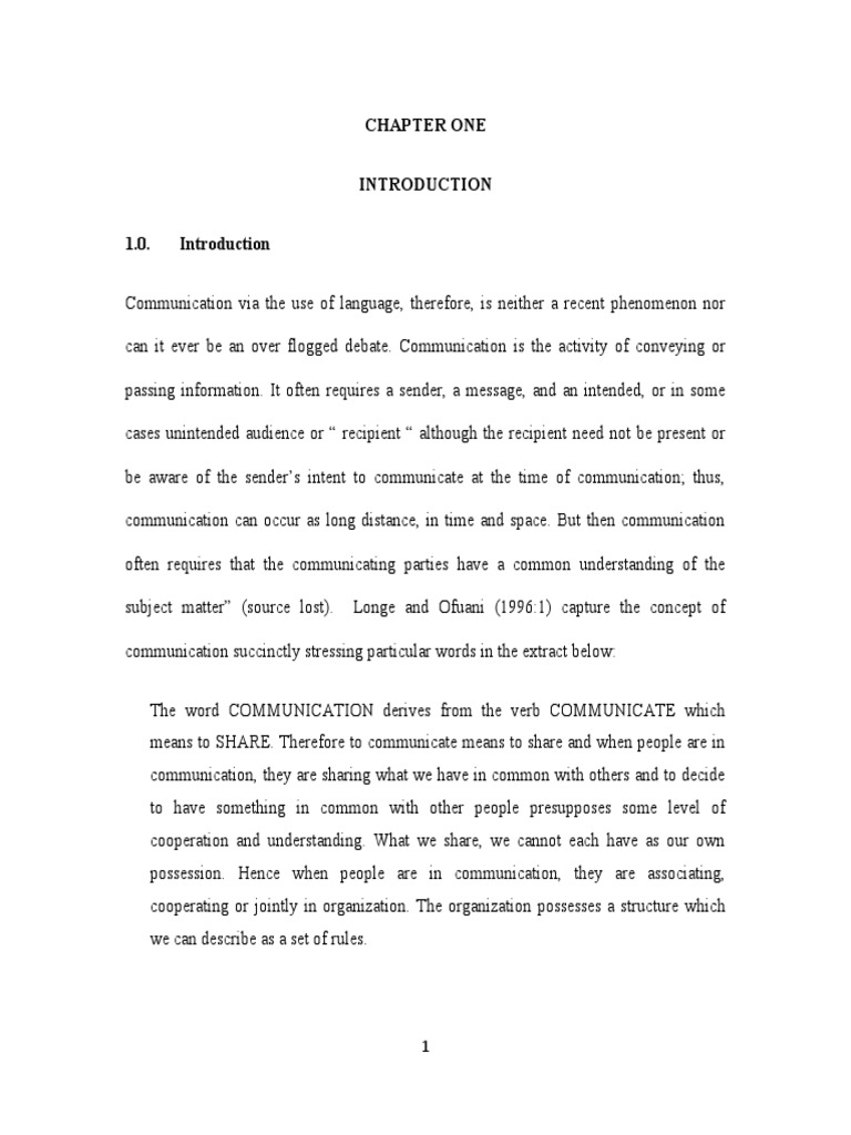 The Use of Language in Different Social Setting: A Case of 100 Level ...