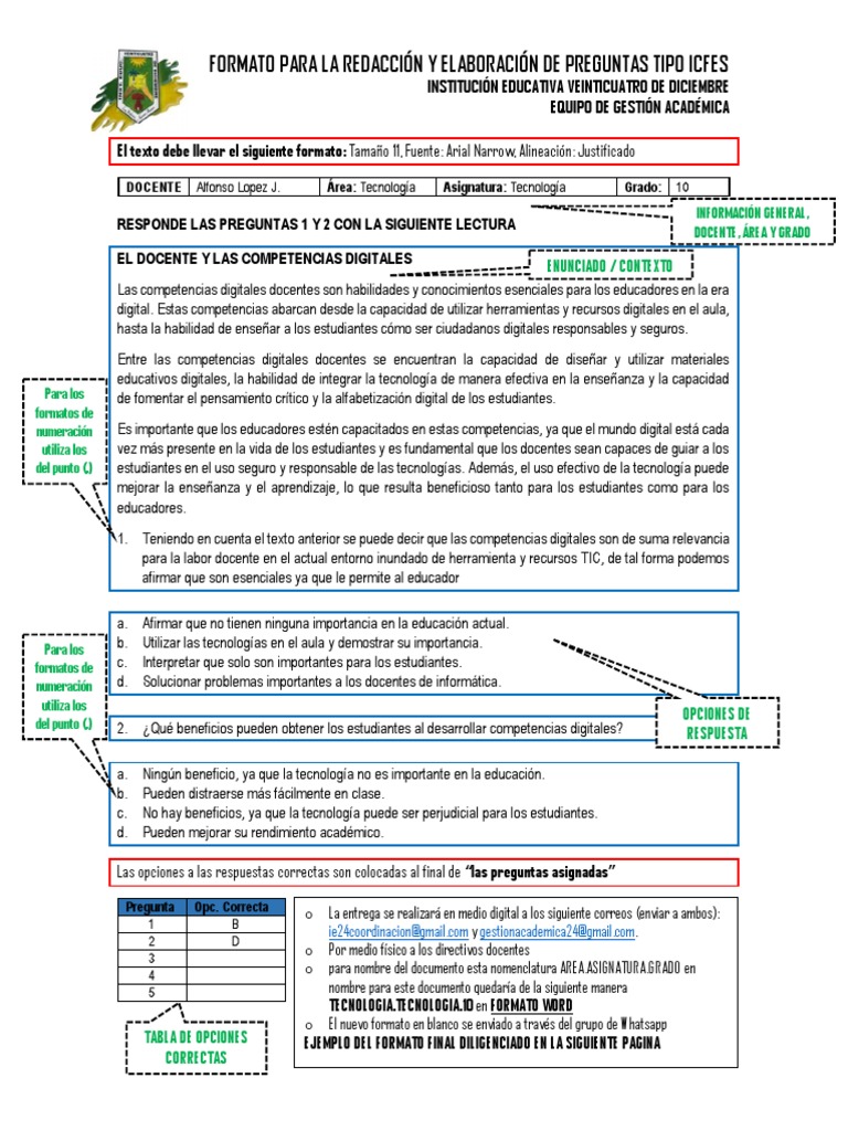 Instructivo Formato | PDF