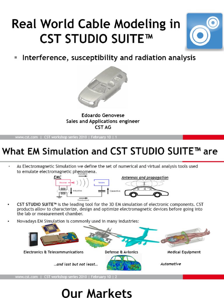 Real World Cable Modeling in CST STUDIO SUITE | PDF