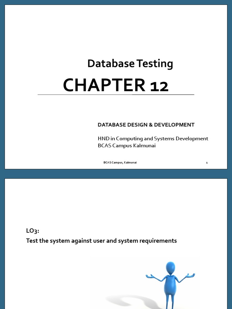 Database Testing Techniques Pdf Databases Computing 