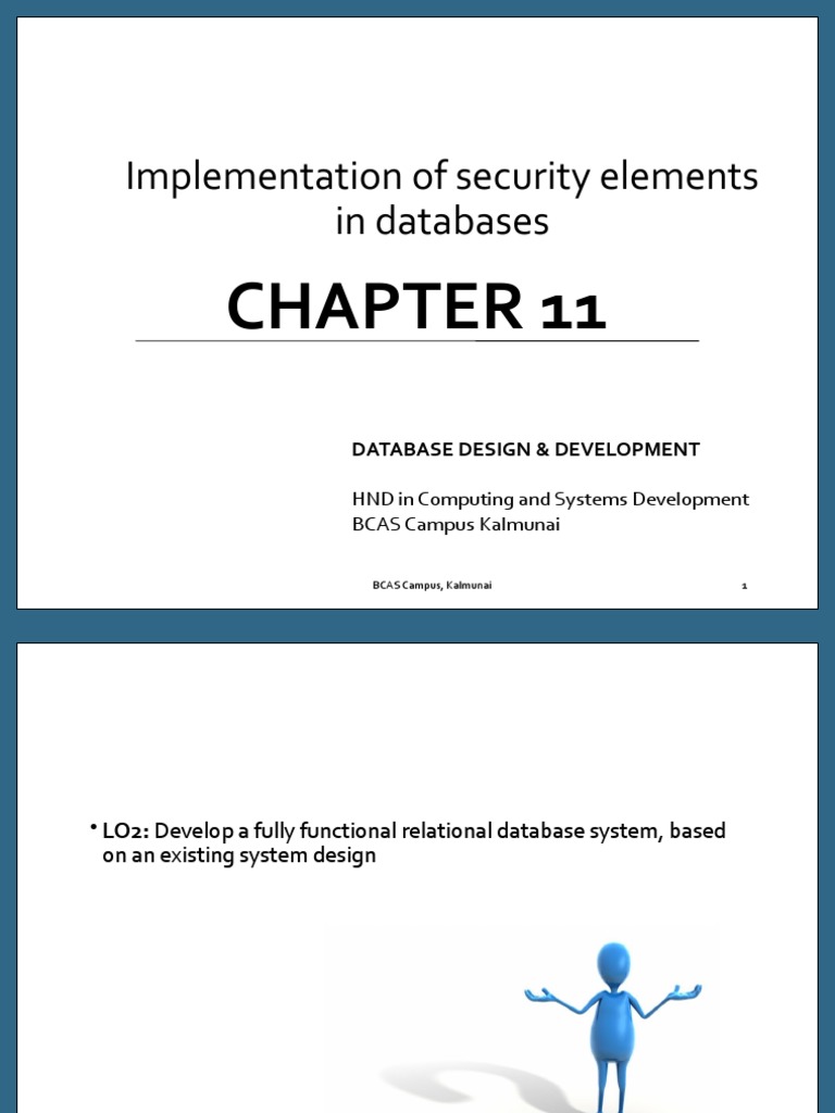 DDD-CH 11 Database Security | PDF | Computer Security | Security