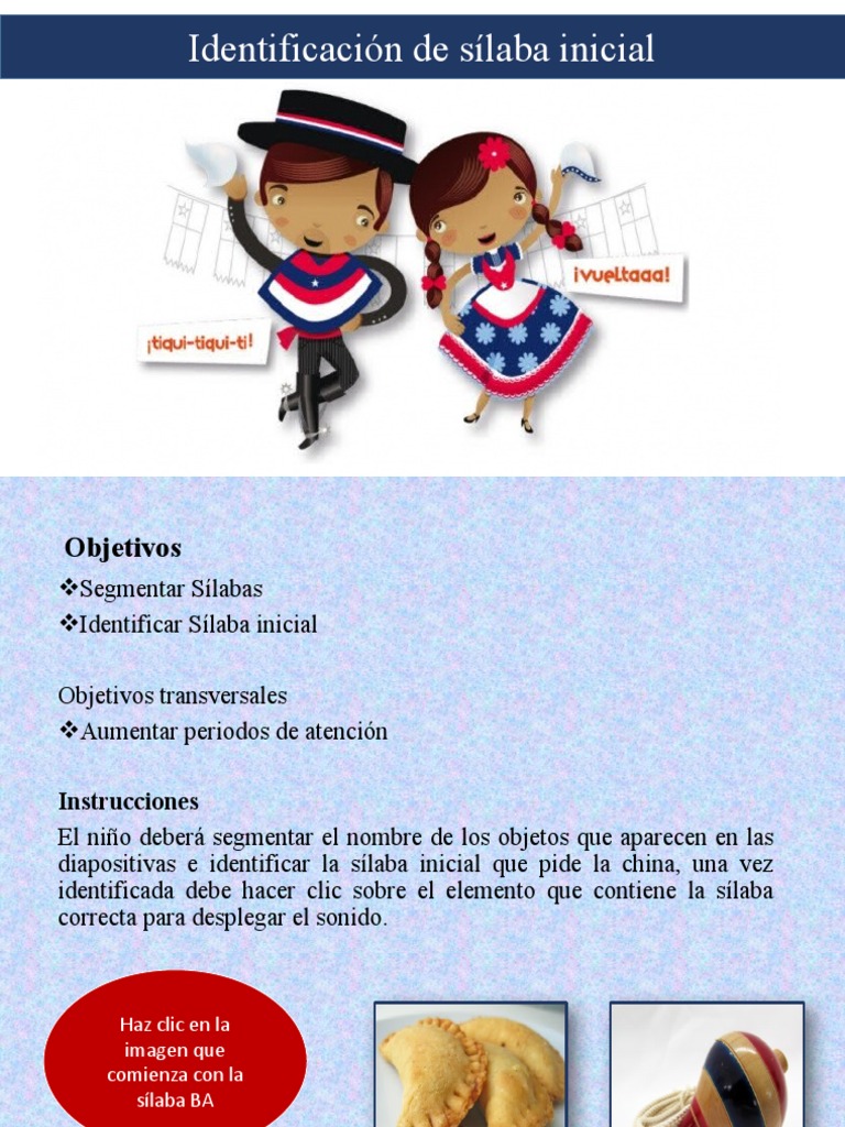 Identificación Silaba Inicial | PDF