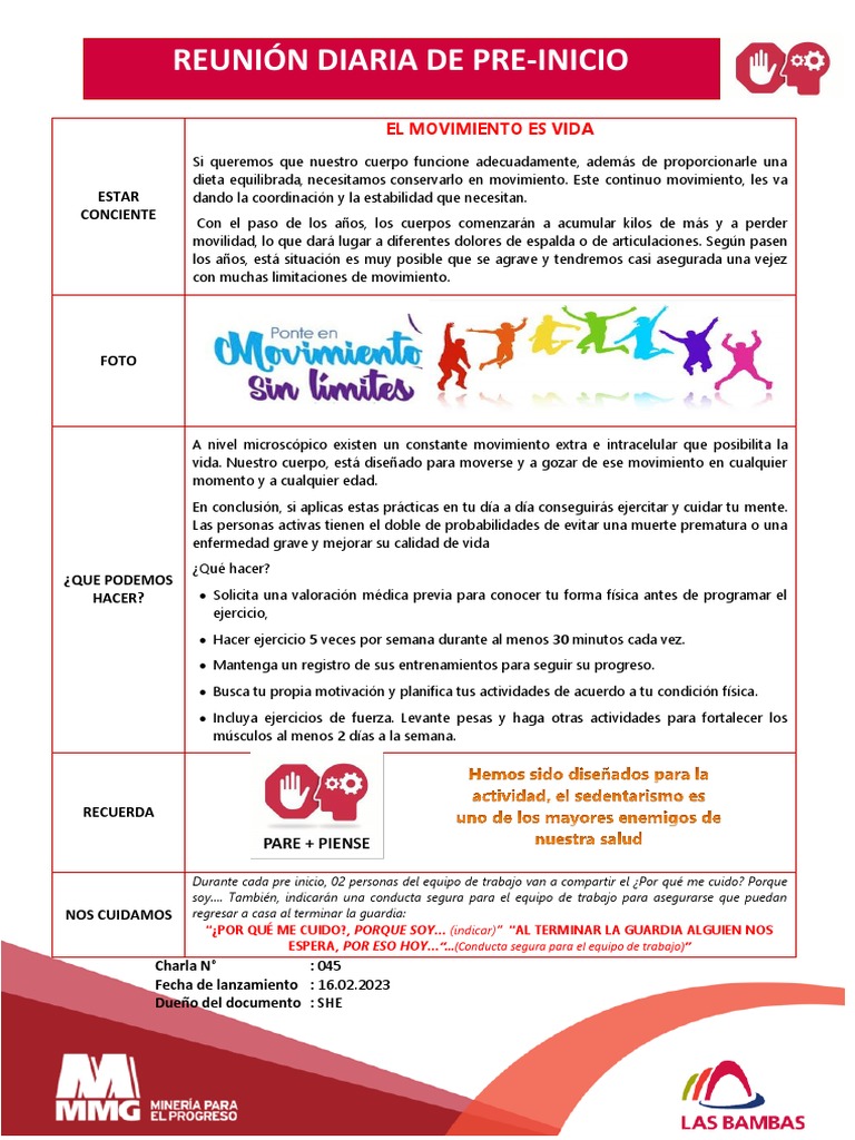 Movimiento y Salud: Claves para Cuidarse | PDF | Dieta