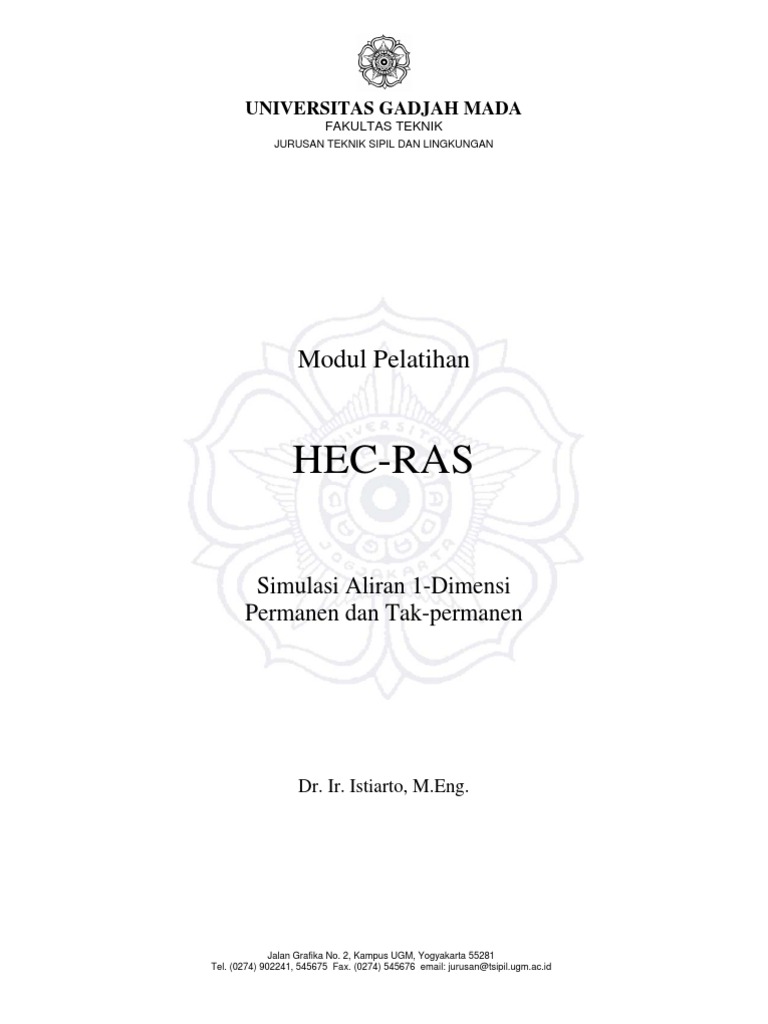 Modul Pelatihan HEC-RAS Untuk PSDA Jateng | PDF