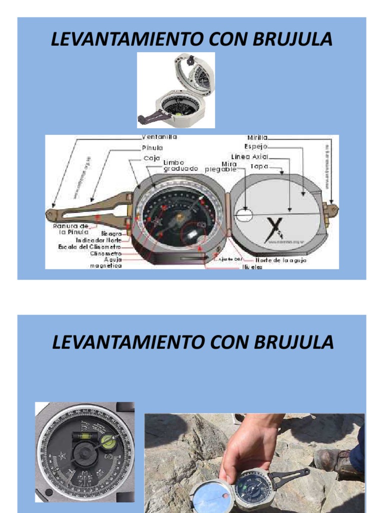 Levantamiento Topográfico con Brújula | PDF | Azimut | Medida Geométrica