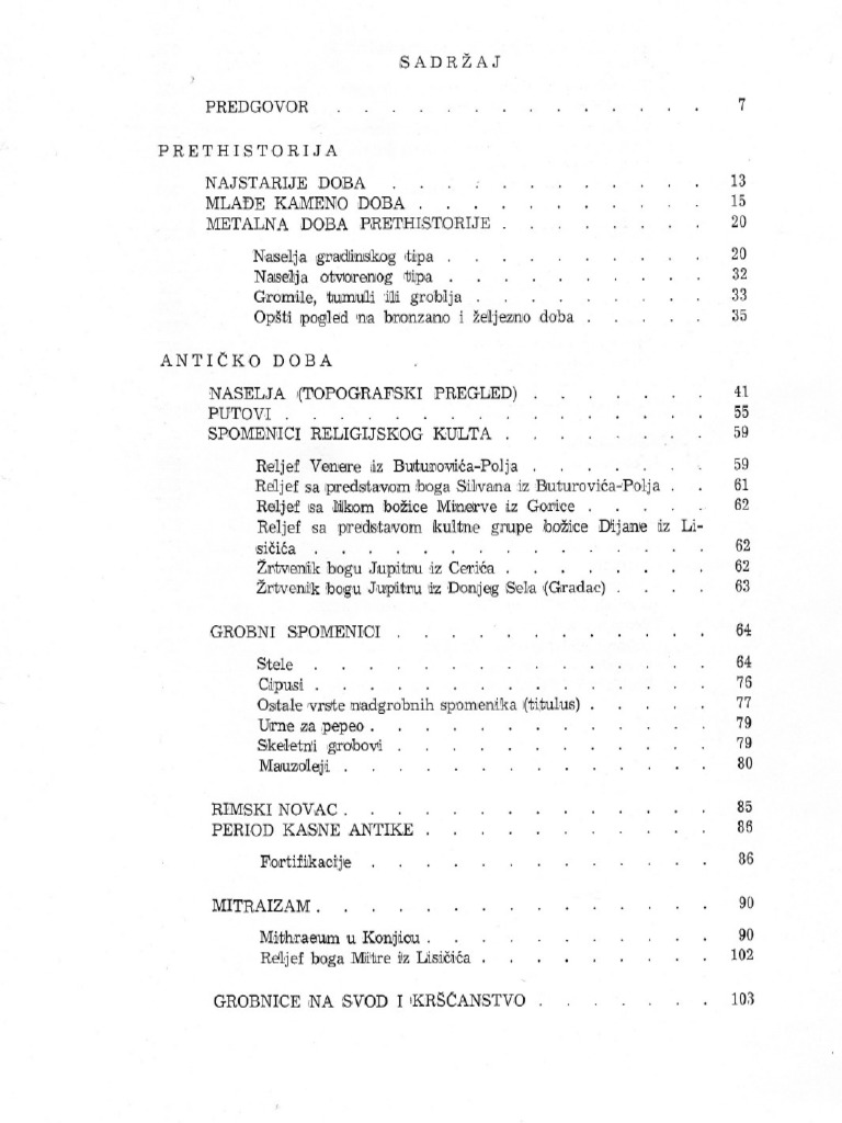 Anđelić, Historijski Spomenici Konjica i Okoline - Sadržaj | PDF