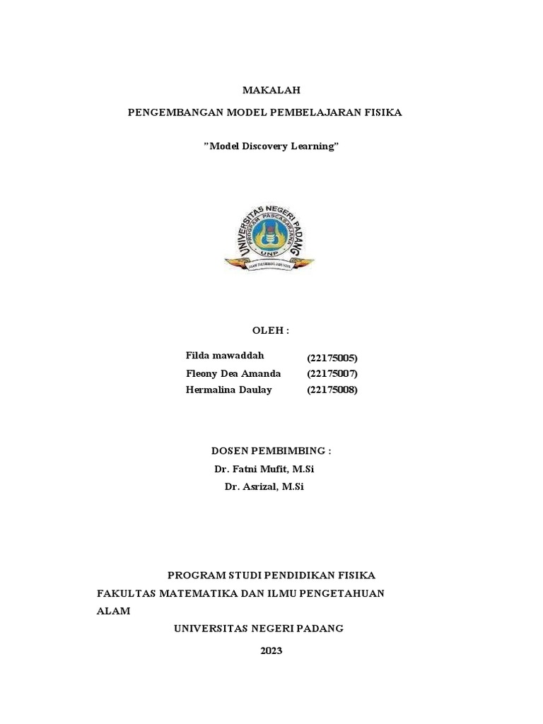 KELOMPOK 3 - DISCOVERY LEARNING - Revisi | PDF