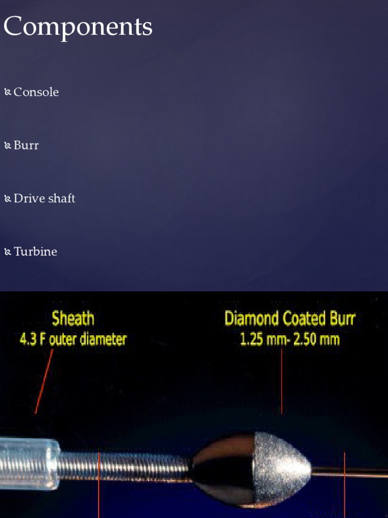 Rotablator Components Guide | PDF | Percutaneous Coronary Intervention ...