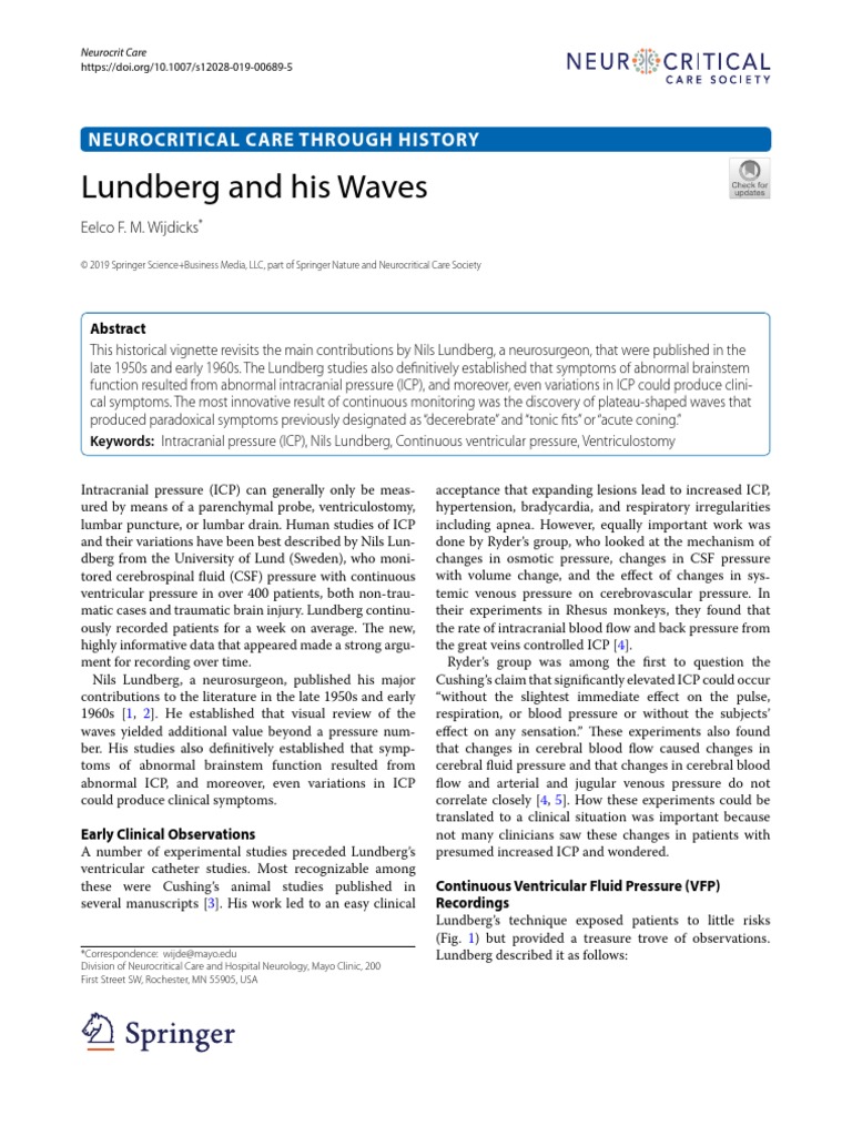 Las Ondas de Lundberg HTE | PDF | Traumatic Brain Injury ...