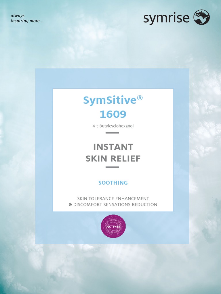 SymSitive 1609 - PB | PDF | Cosmetics | Senses