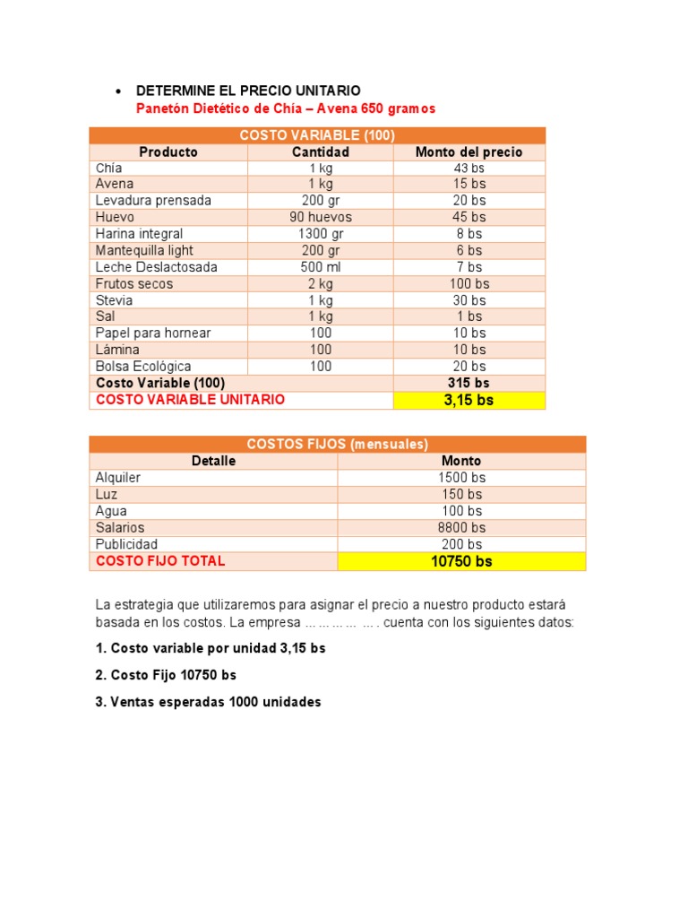 Determine El Precio Unitario | PDF | Naturaleza | Organismos