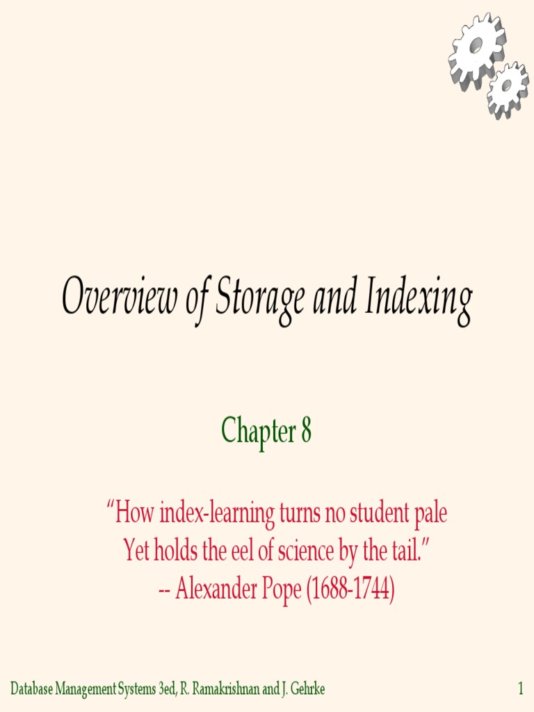 Ch8 Storage Indexing Overview-95 | PDF Ch8 Storage Indexing Overview-95 | PDF