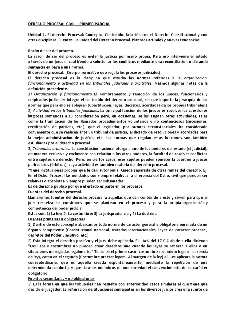Introducción al Derecho Procesal Civil | PDF | Jurisdicción | Ley procesal