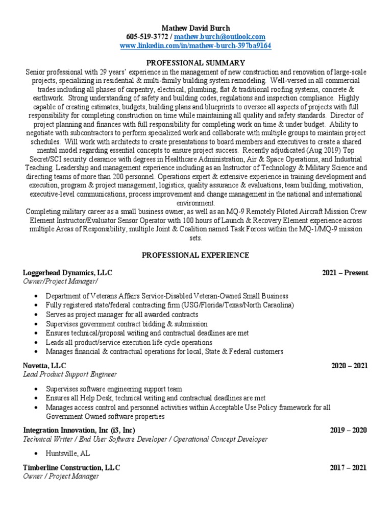 Burch - Construction Management CAO Nov 2022 | PDF