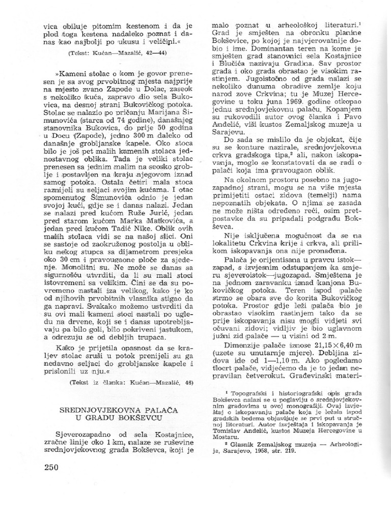 12 - Anđelić, Historijski Spomenici Konjica I Okoline - Sred. Palace - Novac - Zagonetke ...