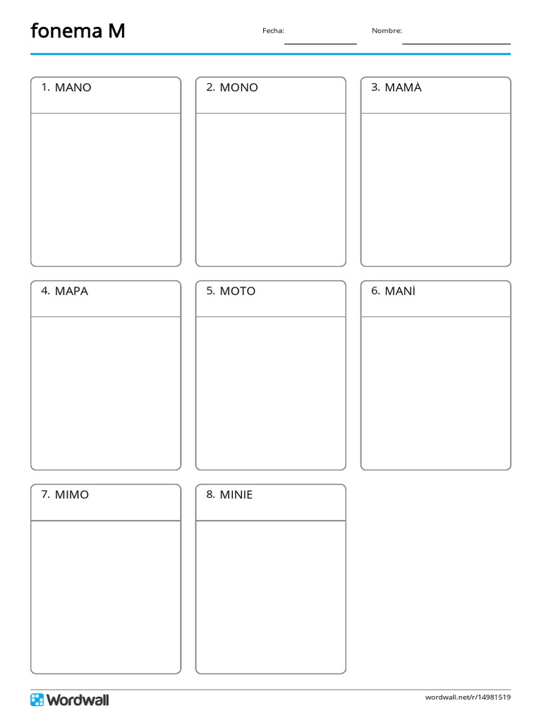 M Fonema: Mamá Mono Mano | PDF
