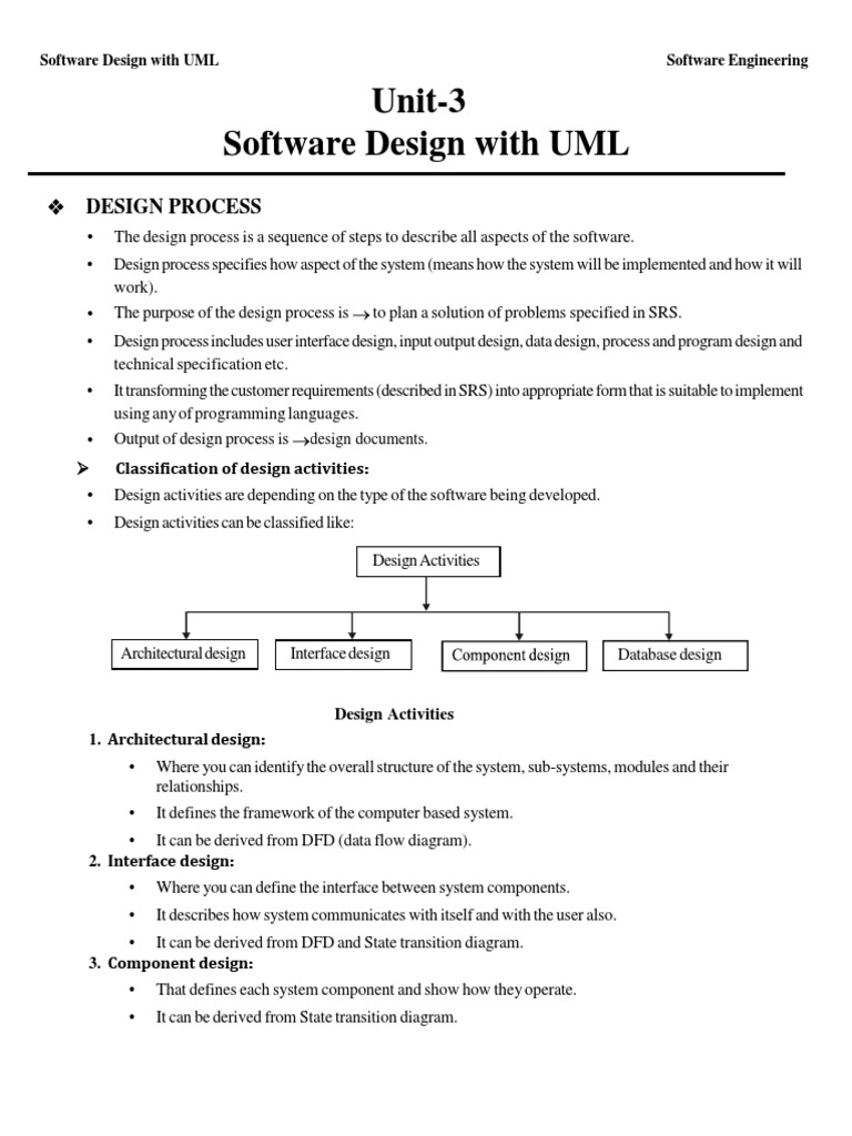 Unit-3 Software Design With UML | PDF | Use Case | Conceptual Model