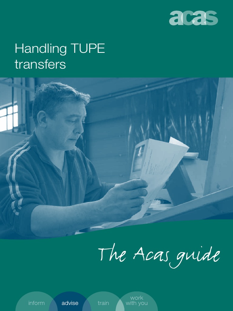 Handling Tupe Transfers The Acas Guide | PDF | Employment | Business Law