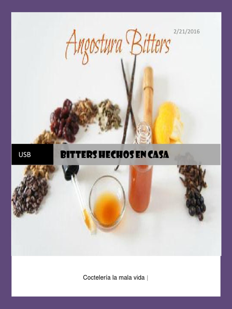 Bitters | PDF | Bebida | Bebidas alcohólicas