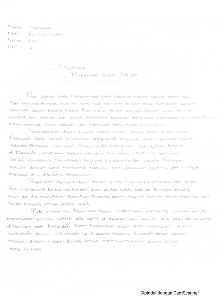 6 Sejarah Rufaidah Binti Sa'ad | PDF