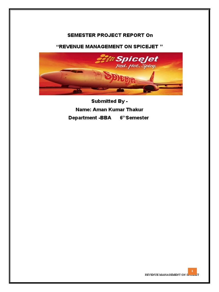 MANAGEMENT Spice Jet | PDF | Internal Control | Airlines