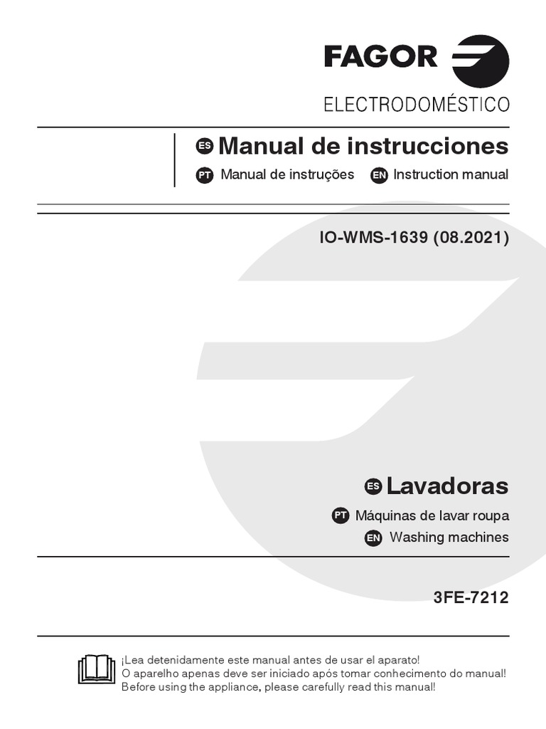 Manual de Instrucciones: IO-WMS-1639 (08.2021) | PDF