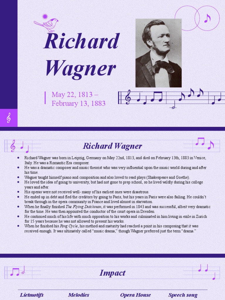 (Sample) Composer Project - Richard Wagner | PDF