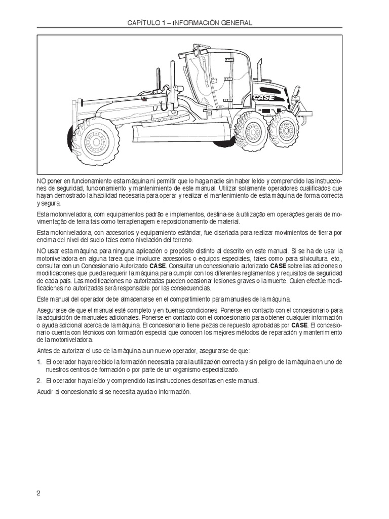 CASE 885B Manual de Operacion y Mantenimiento | PDF