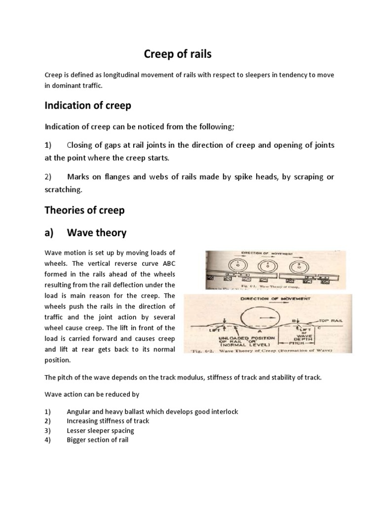 Creep of Rails | PDF | Creep (Deformation) | Mechanical Engineering