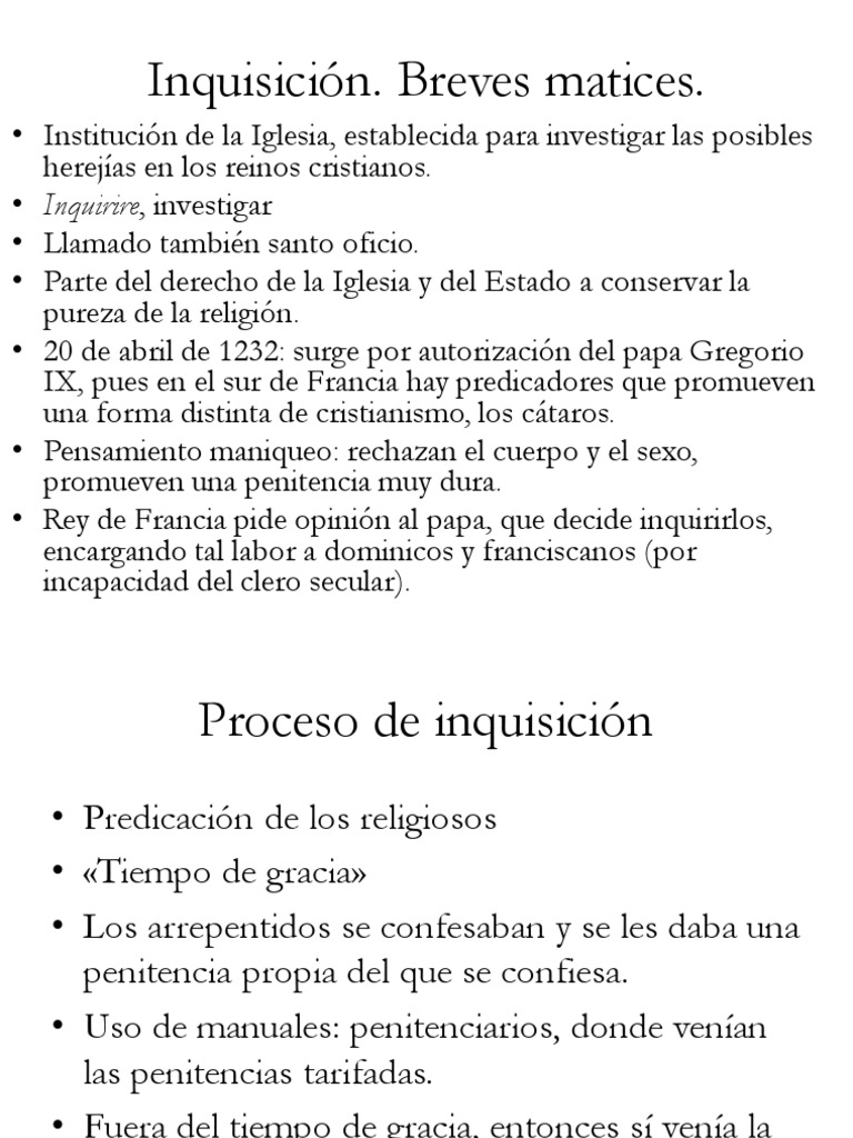 Inquisición | PDF