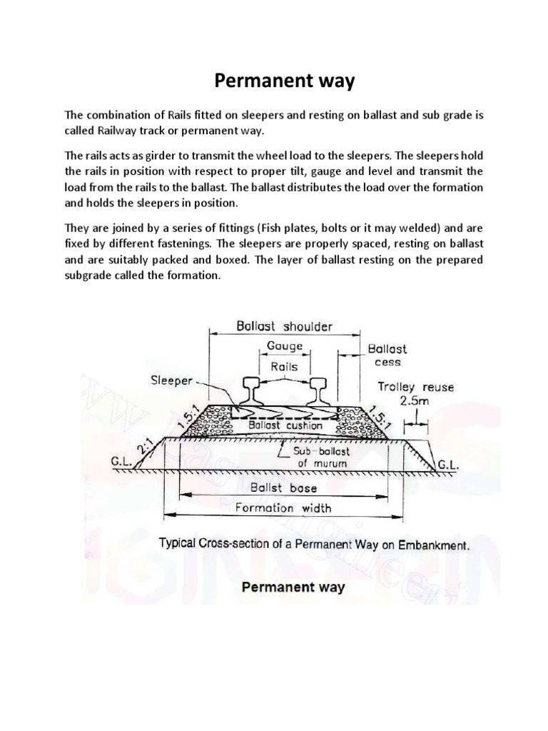 Permanent Way | PDF | Stress (Mechanics) | Mechanical Engineering