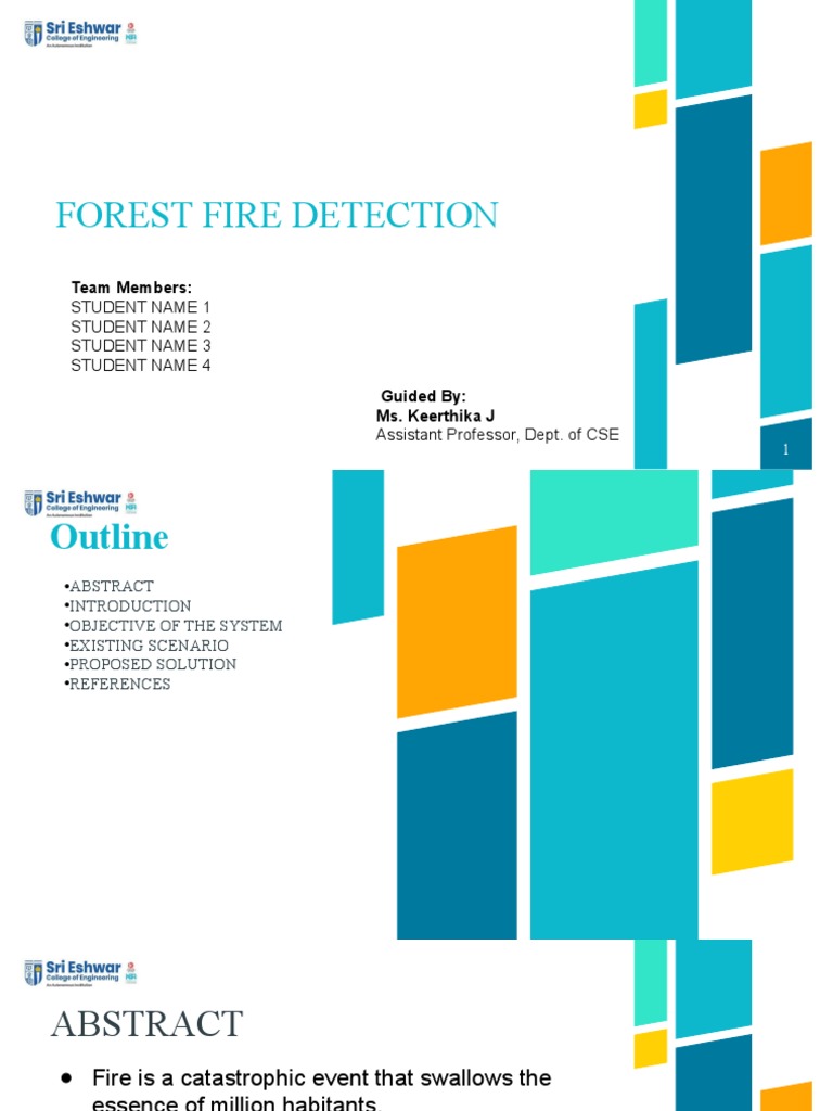 Forest Fire Detection: Team Members | Download Free PDF | Machine Learning | Wildfire