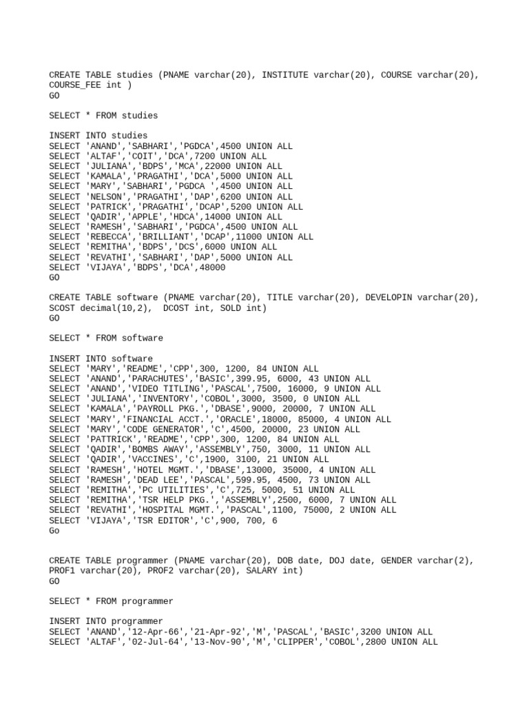 Alteryx Sql Assignment Pdf Programmer Computer Related Introductions