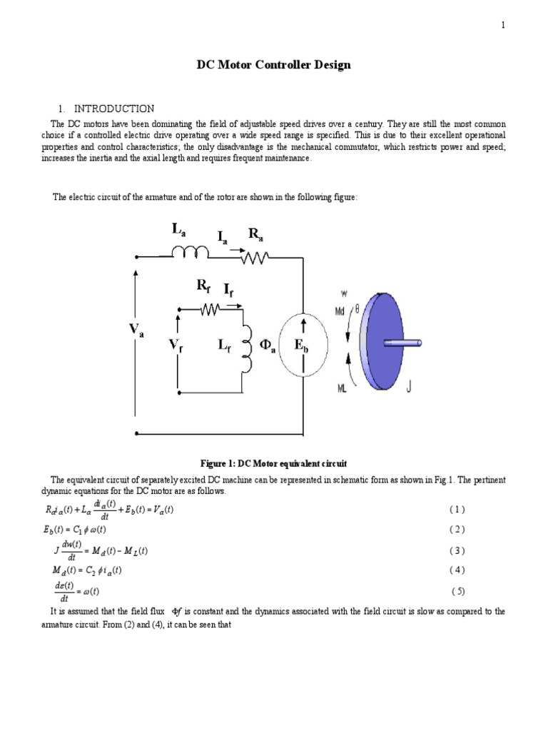 DC Motor Controller Design | PDF | Electric Motor | Telecommunications Engineering