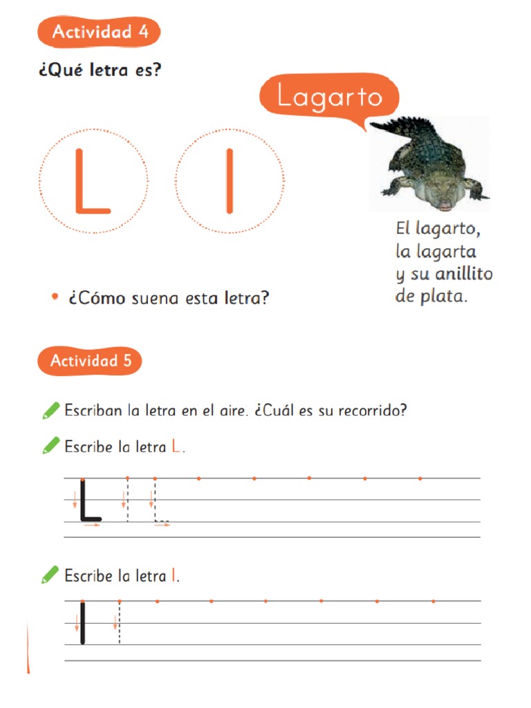 LEO PRIMERO Letra L | PDF