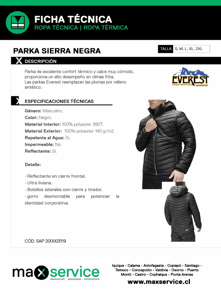 Parka Sierra Negra | PDF