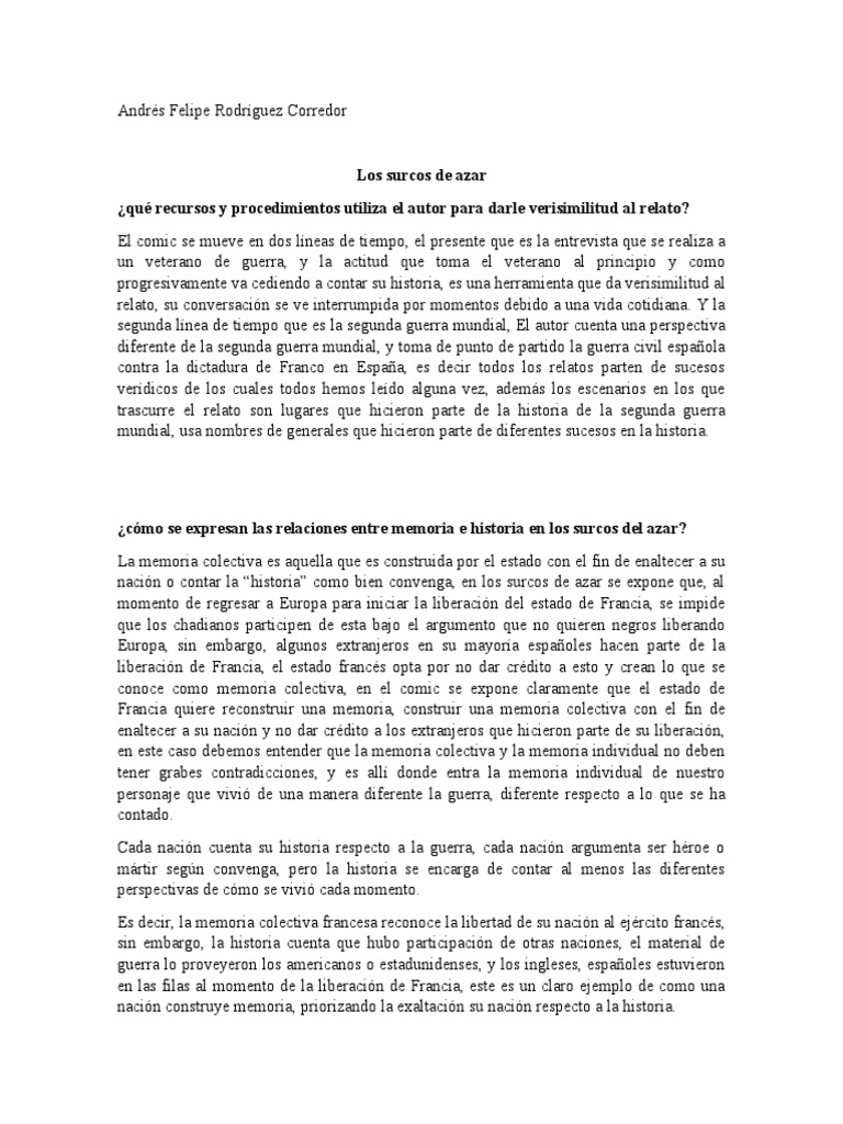 Los Surcos Del Azar | PDF