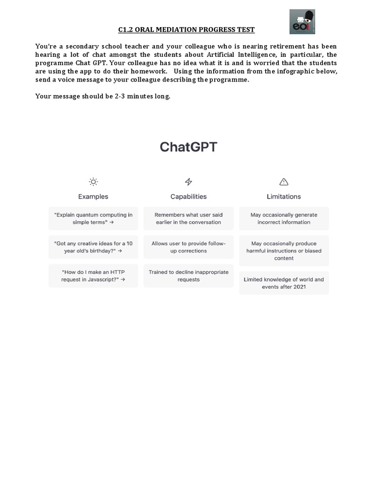 Guide to Chat GPT for Teachers | PDF